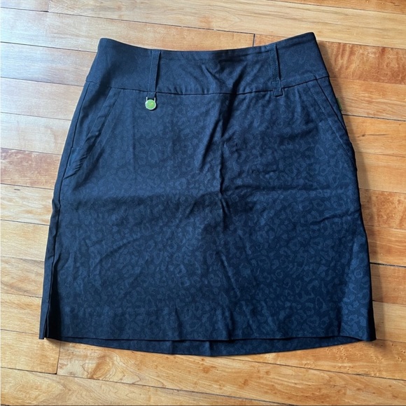 Swing Control | Shorts | Swing Control Black Leopard Print Golf Skort | Poshmark